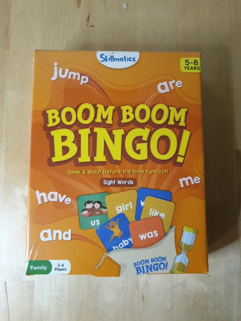 SKILLMATICS BOOM BOOM Bingo Preschool Board Game - Sight Words £3.30 ...