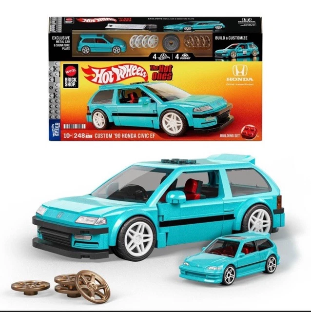 MATTEL BRICK SHOP Hot Wheels Speed Series Custom '90 Honda Civic SHIPS ...