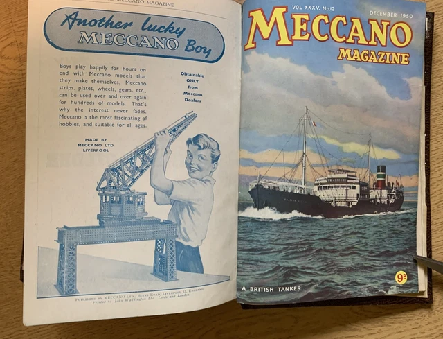 MECCANO MAGAZINE JAN 1949 to Dec 1950 full set bound £42.30 - PicClick UK