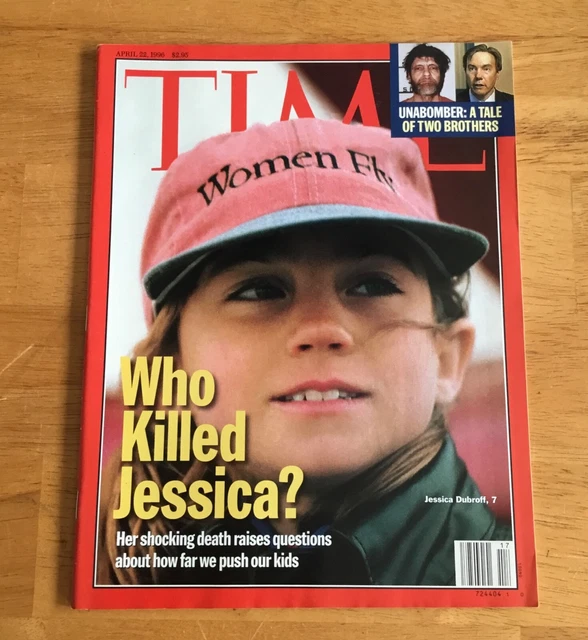 TIME MAGAZINE 22 aprile 1996 copertina Jessica Dubroff senza etichetta ...