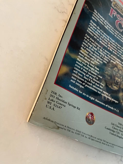 FOUR FROM CORMYR Forgotten Realms Dungeons and Dragons #6531 $45.00 ...