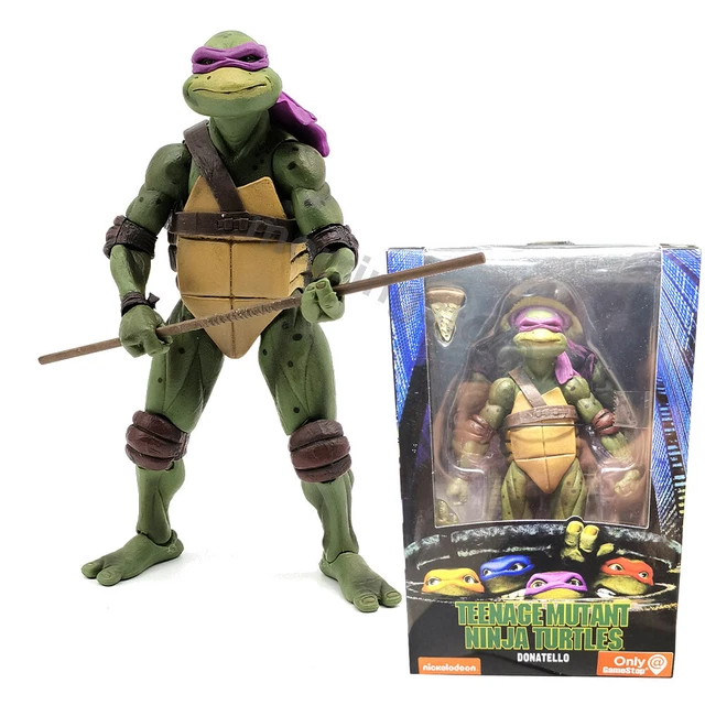 NECA TMNT TEENAGE Ninja Turtles 1990 Movie Donatello Action Figure 18cm ...