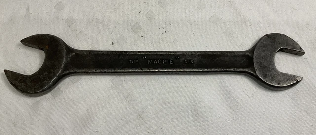 VINTAGE GARRINGTON MAGPIE Spanner Wrench S16 7/16 1/2 W Tool Engineer ...