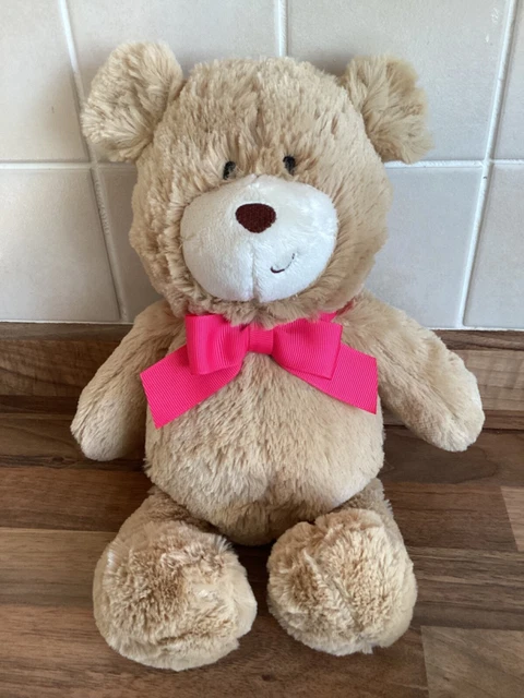 NEW TESCO WITH Love 12” Teddy Bear Super Soft Toy Comforter With Pink ...