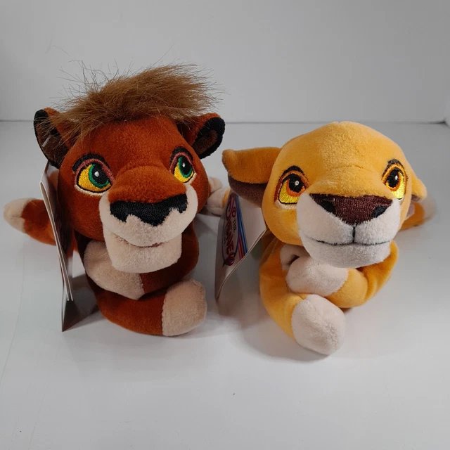 DISNEY STORE THE Lion King 2 Simbas Pride Kiara Kovu Mini Bean Bag ...