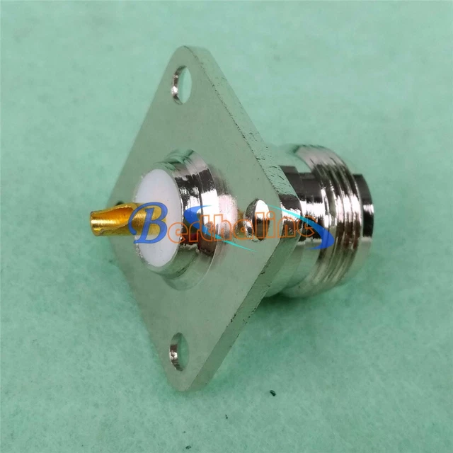 NEW 1PCS N Type Female Connector Terminator with Panel 4 Holes Solder £ ...