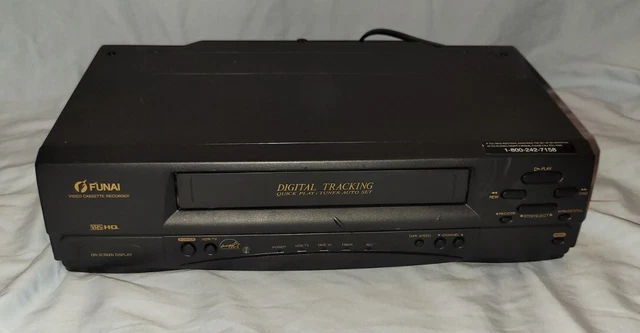 VINTAGE FUNAI F220LB VCR VHS Video Cassette Player and Recorder Tested ...