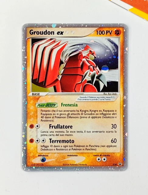 POKEMON GROUDON EX #038 Nintendo Black Star Promo Italiano Holo EUR 1 ...