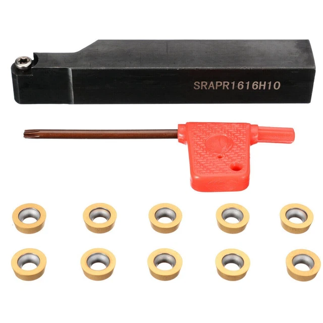 PORTE-OUTIL DE TOUR de fraisage facial de pr??cision SRAPR1616H10 + 10 pi??ces i EUR 30,82 ...