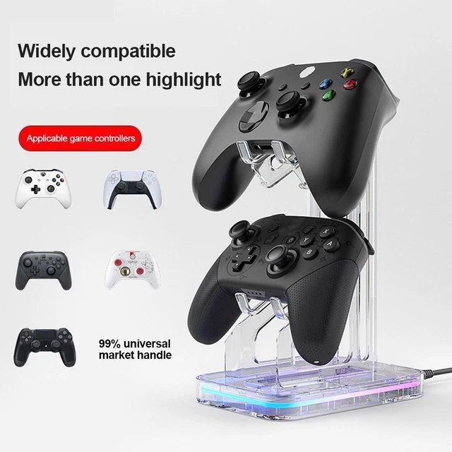 UNIVERSAL GAME CONTROLLER Stand RGB Display Rack for PS4/ PS5/Xbox ONE ...