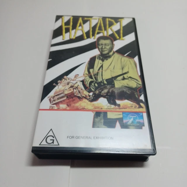 JOHN WAYNE HATARI VHS VINTAGE TAPE Paramount Pictures 151min $19.50 ...