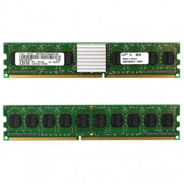 MÉMOIRE RAM 2GB Ddr2 Ibm 256Mx72 15R7439 667 Mhz Remplacement Serveur ...