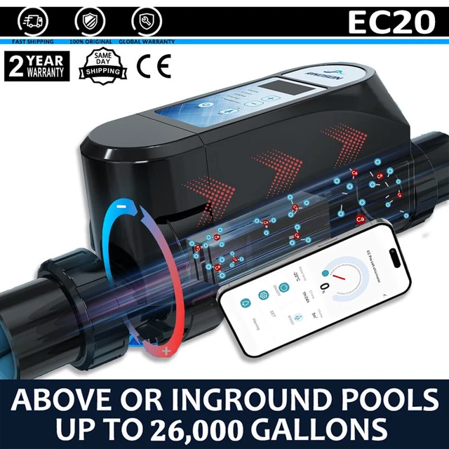 INGROUND POOL SMART Salt Chlorinator System Built-in Wi-Fi & App Remote ...
