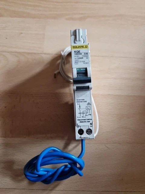 SQUARE D KQE RCBO c45amp £7.00 - PicClick UK