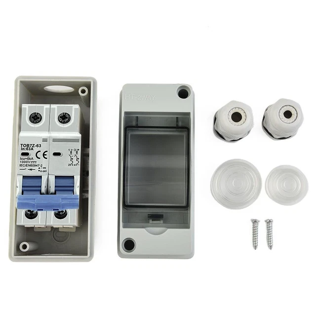 SOLAR PHOTOVOLTAIC CELL Combiner Box AC Circuit Breaker Switch With ...