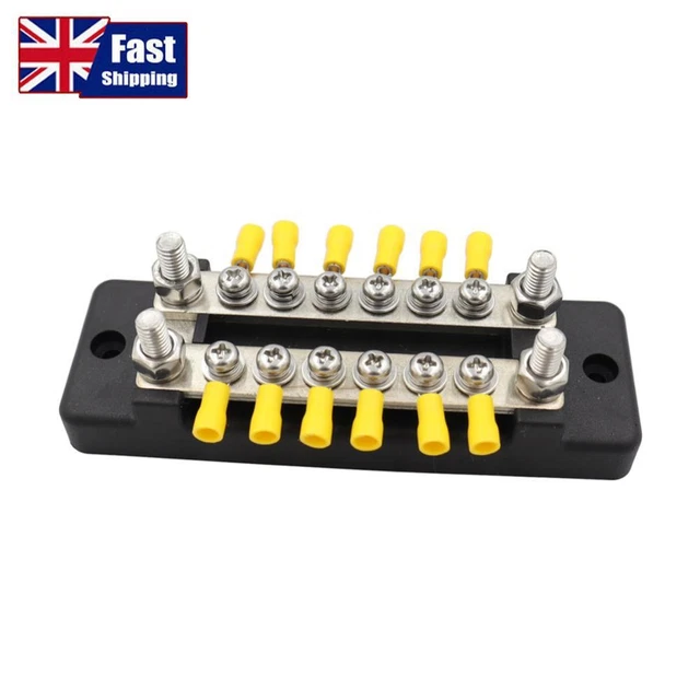 UK BUSBAR 12-48V Copper Busbar Fire Prevention Busbar Connection ...