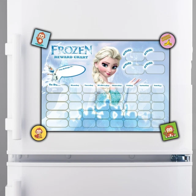 DISNEY FROZEN REWARD Chart for Kids - 100 Gold Star Stickers – Good ...
