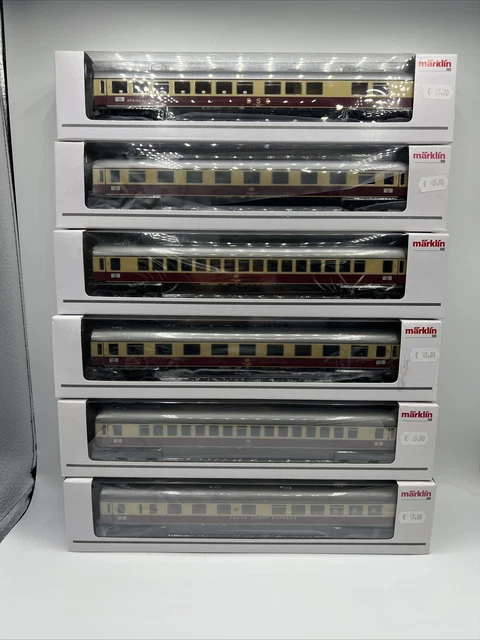 SPUR H0 MÄRKLIN 00776- 10 - 43865 Personenwagen-Set 6tlg ...