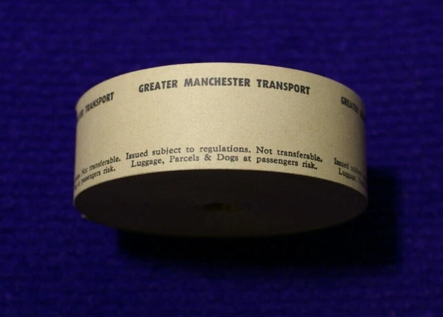 GREATER MANCHESTER TRANSPORT Setright Bus Conductor Clippy Ticket ...