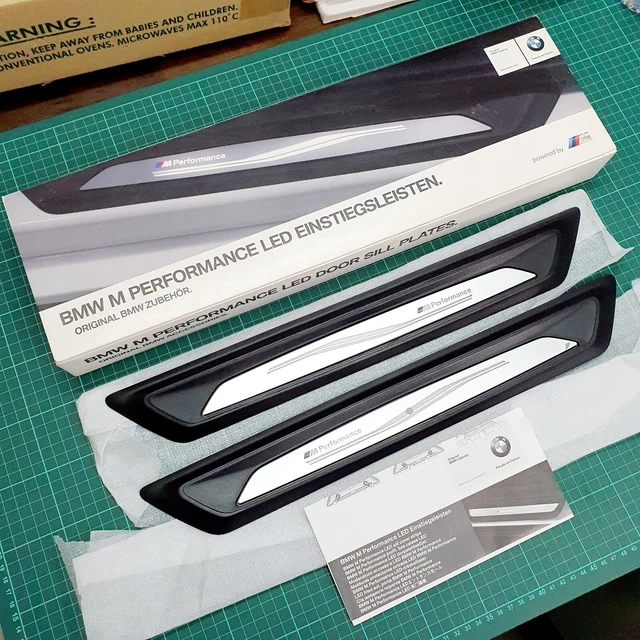 GENUINE BMW M Performance LED Door Sill Cover Trim Extra F20 F30 F36 ...