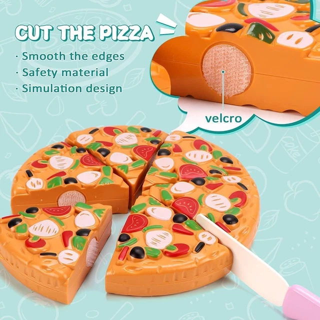 CUTTING PLAY FOOD Toys for Kids Kitchen, Pretend Role Play Toys with ...