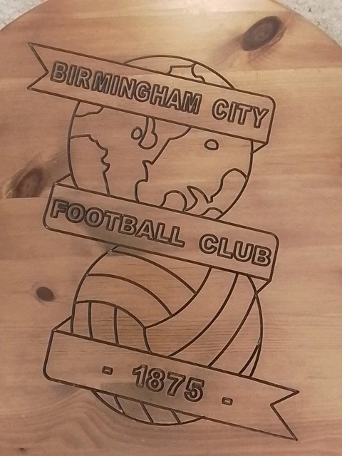 BIRMINGHAM CITY WOOD Single Bed Head Board Width 39'' Max Height 22'' £ ...