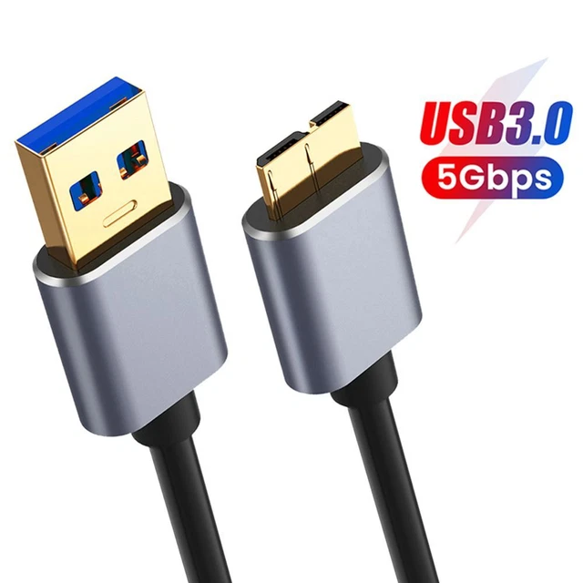 3.0 TO MICRO B Cable Fast Charging Male to Male Data Cord For Samsung ...