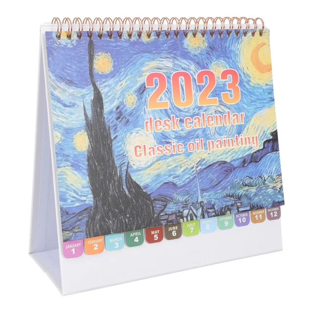 DESKTOP CALENDAR 2023 Calendar Bunny Decor Wall Hanging Decor Table EUR ...