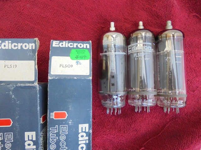 3 X SWEEPER VALVES PL509=2 & PL519 VALVES, FOR AUDIO EDICRON =2 NEW IN ...