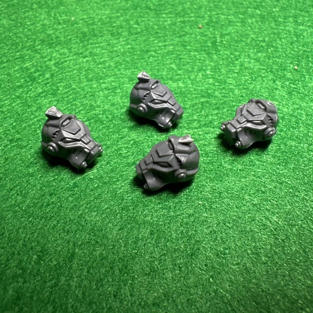 WARHAMMER 40K SPACE Marines Terminator Head Bits Part 4 Helmet Games ...