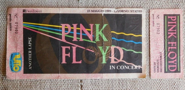 BIGLIETTO CONCERTO PINK Floyd Livorno stadio 23 maggio 1989 EUR 30,00 ...