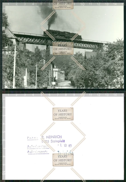 FOTO LOCOMOTIVA TRENO ferrovia stazione Sassonia Turingia EUR 5,85 ...