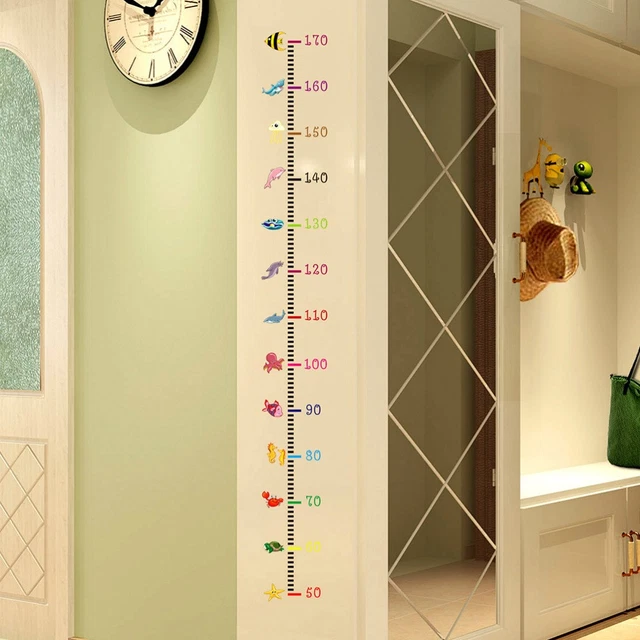 HEIGHT STICKER CHILD Growth Chart Wall Measurement for Kids Decals £8. ...