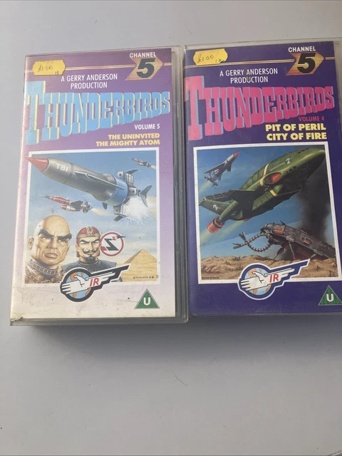 THUNDERBIRDS VHS TAPES Channel 5 £2.00 - PicClick UK
