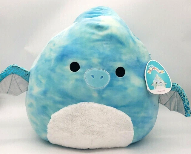 SQUISHMALLOW 16& SHANTIRA the Blue Pterodactyl Dinosaur Authentic Kelly ...