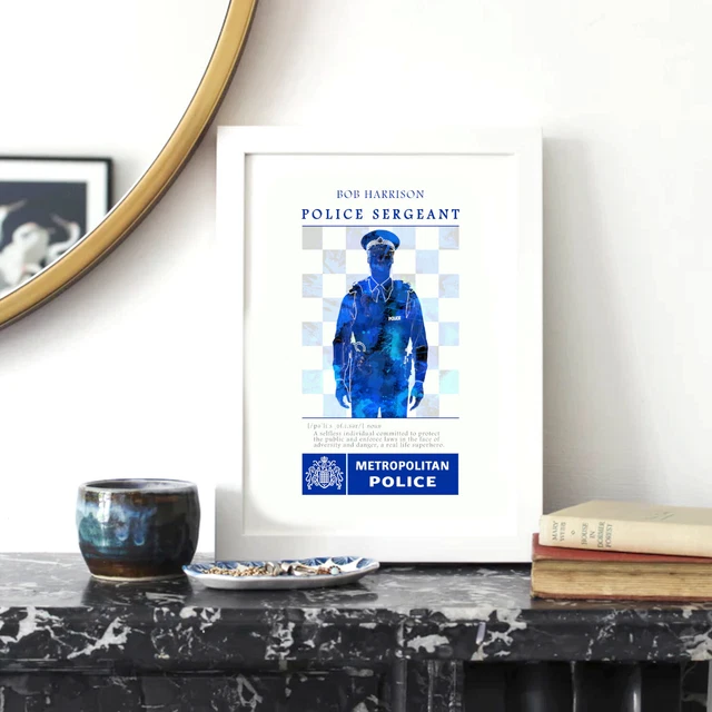 PERSONALISED POLICE OFFICER SERGEANT GRADUATION A4 PRINT Passing out ...