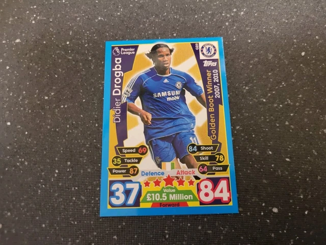 MATCH ATTAX EXTRA 2017/18 Gb 9 Didier Drogba (Chelsea) Golden Boot ...
