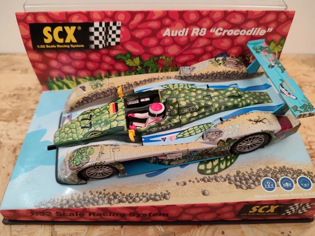 SLOT CAR SCX Audi R8 "Crocodile" scala 1/32 EUR 23,99 - PicClick IT