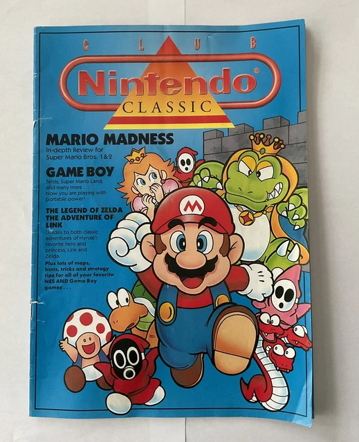 CLUB NINTENDO CLASSIC Magazine 1990 - Mario Madness - Game Boy - Zelda ...
