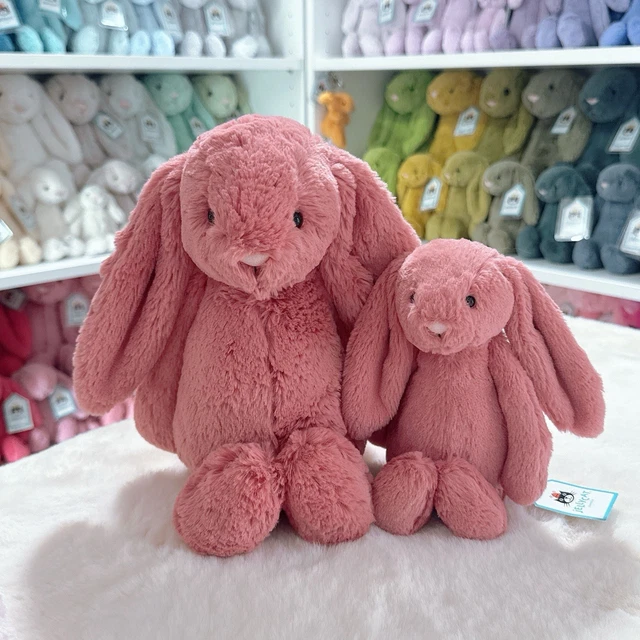 JELLYCAT BASHFUL SORREL Bunny NWT (SET Medium+Small) Retired Plush Doll ...