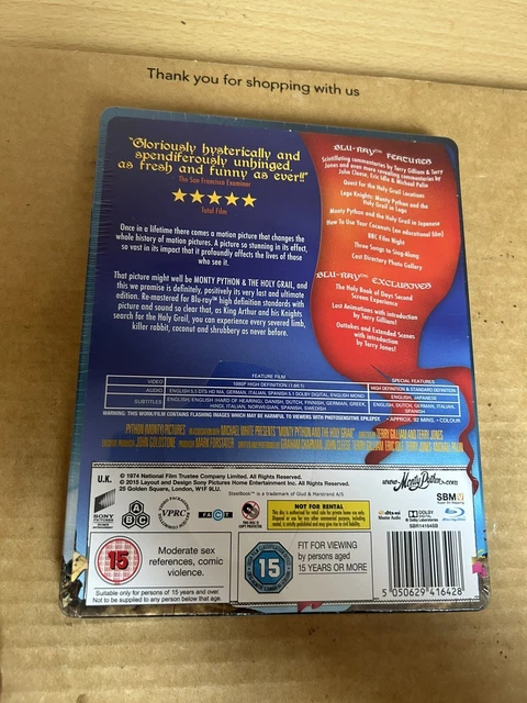 MONTY PYTHON & the Holy Grail UK Reg Free Blu Ray NEW & SEALED Rare EUR ...
