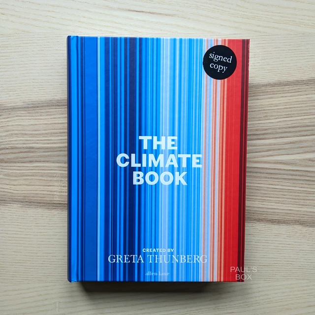 GRETA THUNBERG — SIGNED — The Climate Book — 1st Edition UK Hardcover 2022 £49.00 - PicClick UK