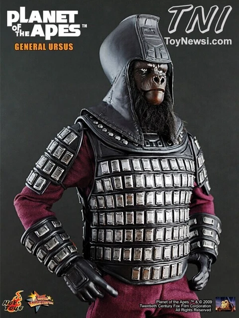 PLANET OF THE Apes - 13" Fully General Ursus Collectible hot toys black ...