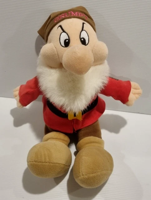 GRUMPY DWARF SNOW White and the Seven Dwarfs Disney Soft Toy Plush 33cm EUR 12,49 - PicClick FR