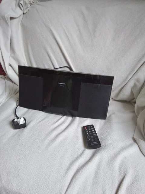 PANASONIC SC-HC200 BLUETOOTH Hi-Fi System - Black with remote and plug ...