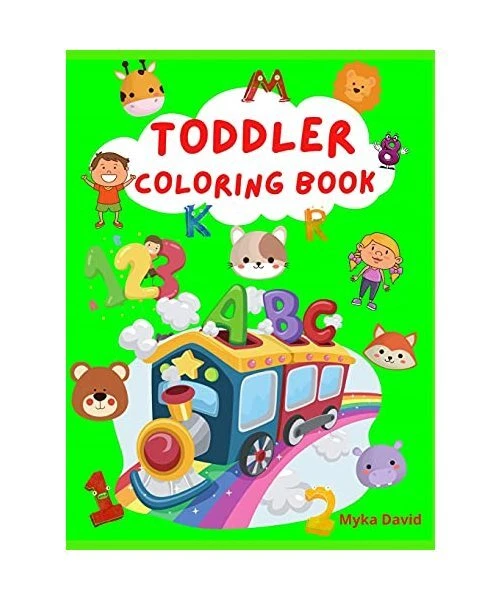 TODDLER COLORING BOOK: Super Fun Activity Book For Kids Alphabet ...