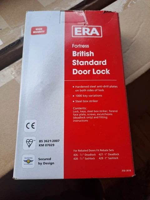 ERA FORTRESS BRITISH STANDARD 5 LEVER DOOR LOCK SASH LOCK 2.5" / 3 ...