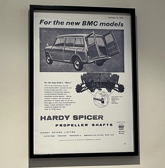 BMC AUSTIN SEVEN Morris Mini Countryman Traveller Hardy Spicer Pre ...