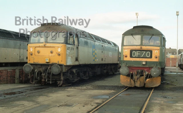 35MM NEGATIVE BR British Railway Diesel Loco Class 47 47278 & 004 Wigan SB 1998 £3.99 - PicClick UK