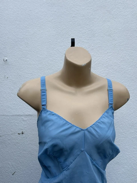 FEMININE VINTAGE SKY Blue Wonder Maid Molded Magic 40/42” Bust Dainty ...